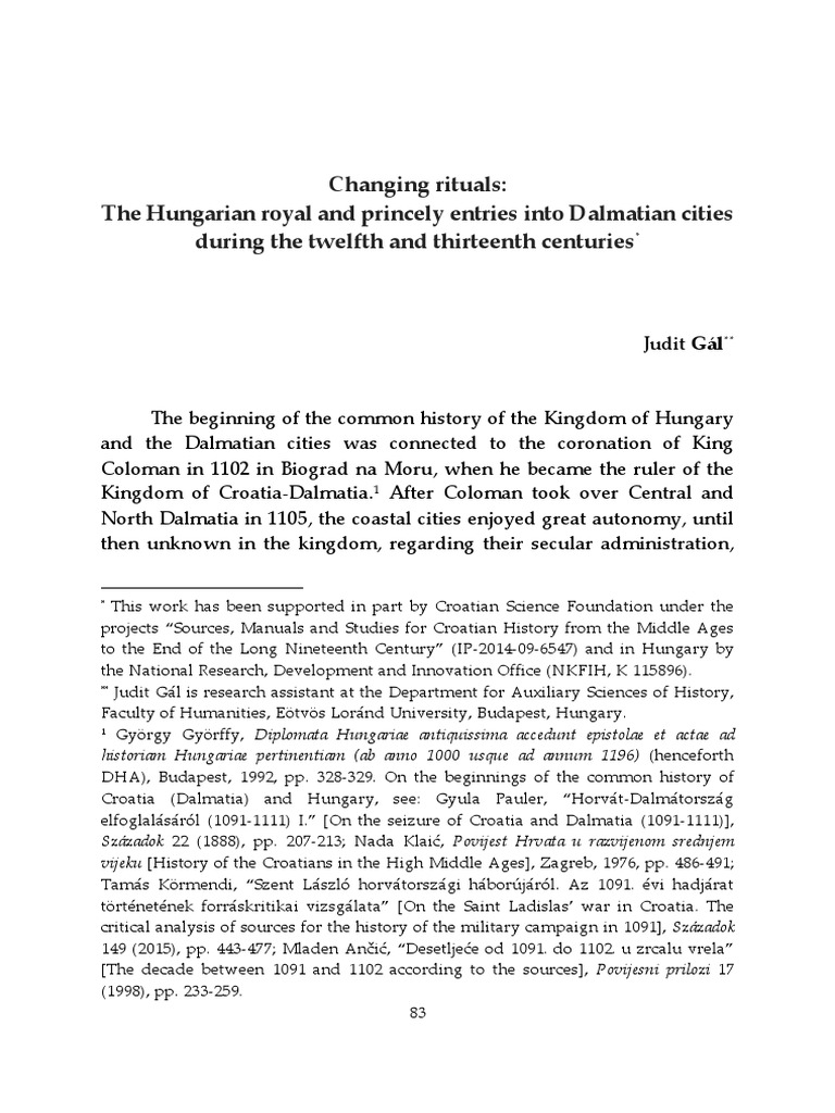 Changing Rituals The Hungarian | PDF