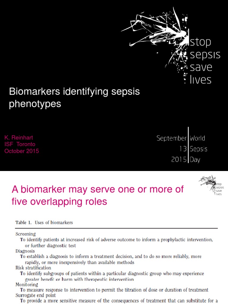Biomarkers Identifying Sepsis Phenotypes PDF | PDF | Toll Like Receptor ...
