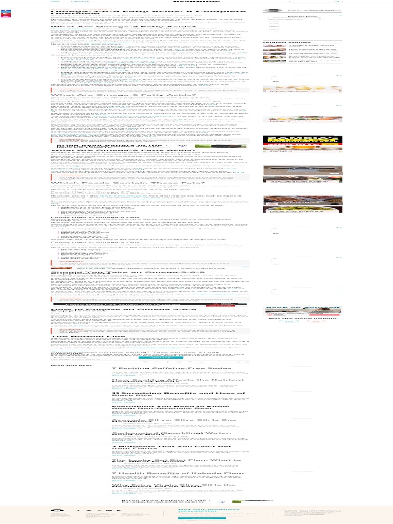 Omega 3 6 9 Fatty Acids A Complete Overview Pdf Download Free Pdf