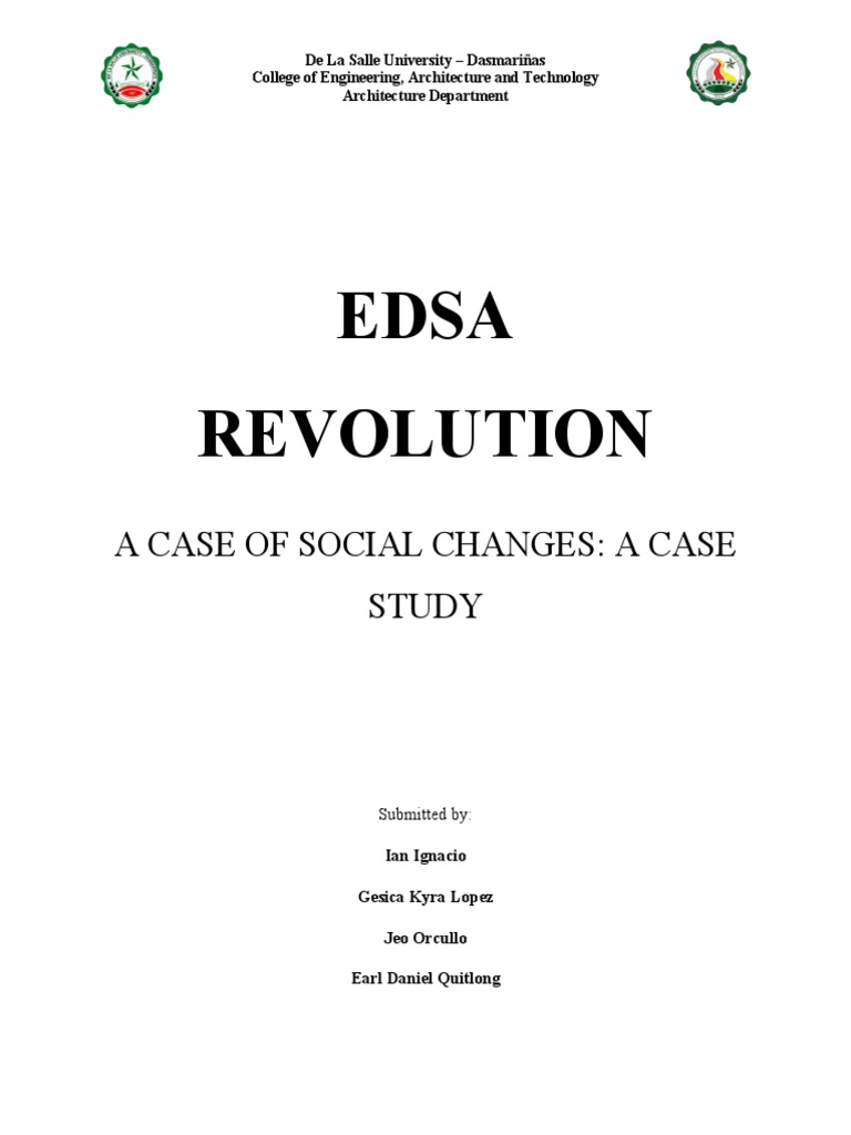 Edsa Revolution: A Case of Social Changes: A Case Study | PDF | Corazon ...
