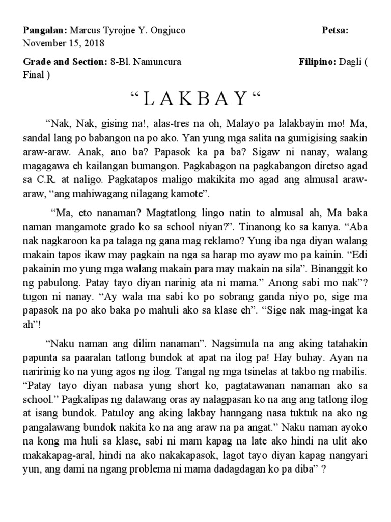 Dagli Filipino | PDF
