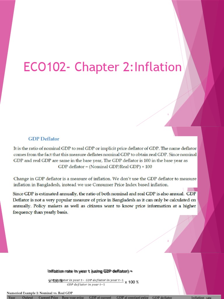 ECO102-Chapter 2:inflation | PDF | Price Indices | Consumer Price Index
