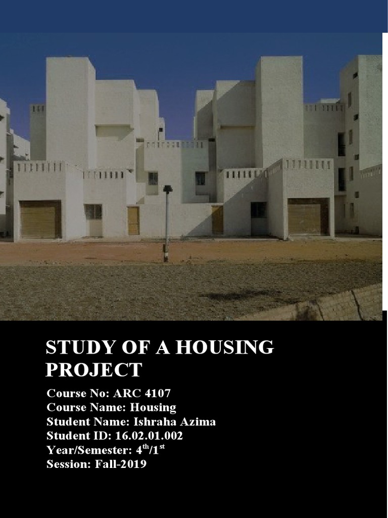 Sheikh Sarai Housing Project Study | PDF | Buildings And Structures ...