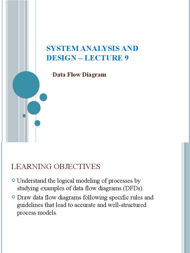 System Analysis and Design - Lecture 9: Data Flow Diagram | PDF ...