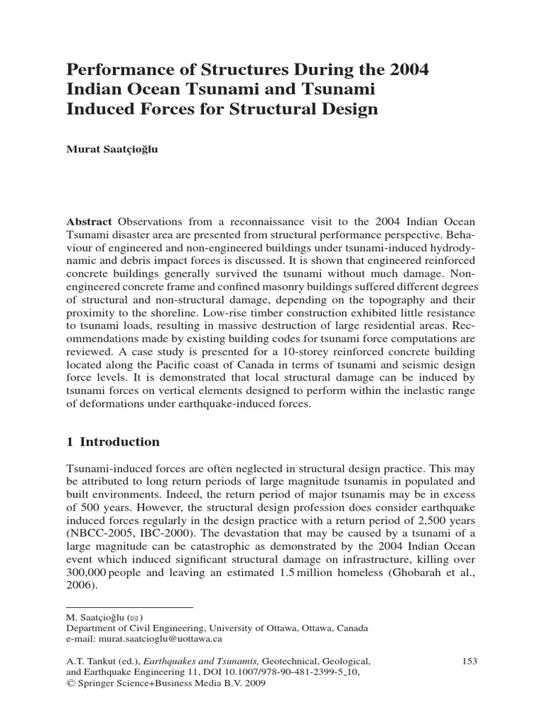 Performance of Structures During The 2004 Indian Ocean Tsunami and ...