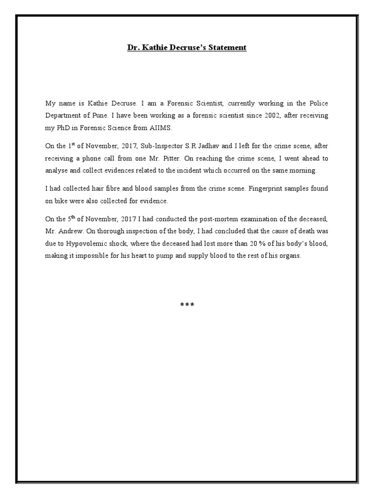 Expert Witness Statement Final | PDF