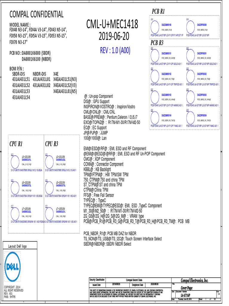 Dell 3590 La-G716p | PDF | Usb | Graphics Processing Unit