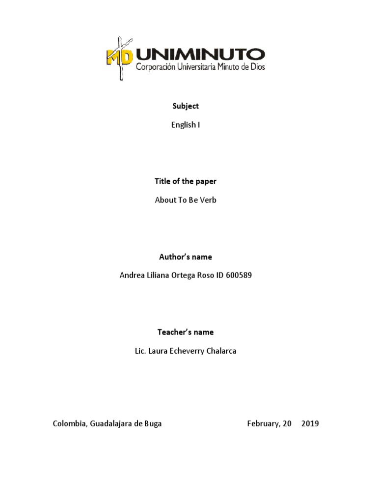 Reading Comprehension Verb To Be | PDF