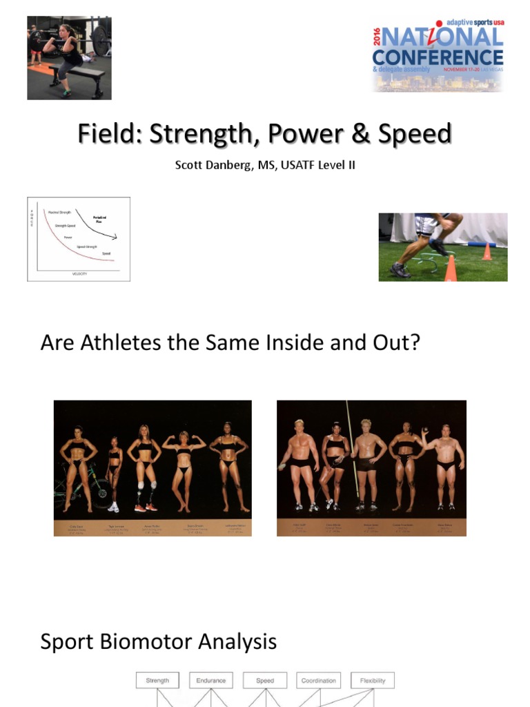 Field: Strength, Power & Speed: Scott Danberg, MS, USATF Level II ...