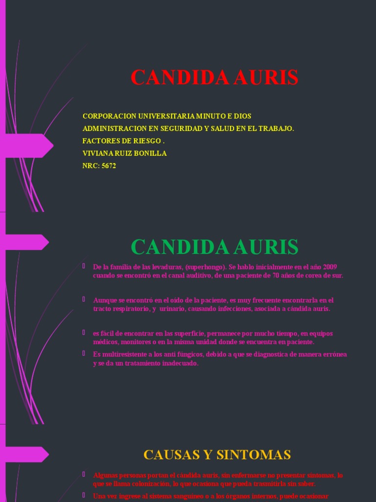 Candida Auris Exposicion | PDF
