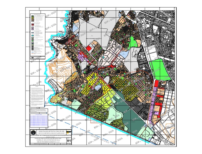 Plano Zonificacion Chorrillos | PDF