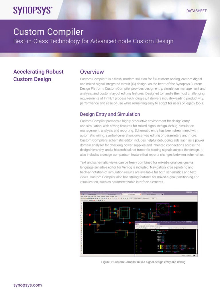 Custom Compiler: Best-in-Class Technology For Advanced-Node Custom ...