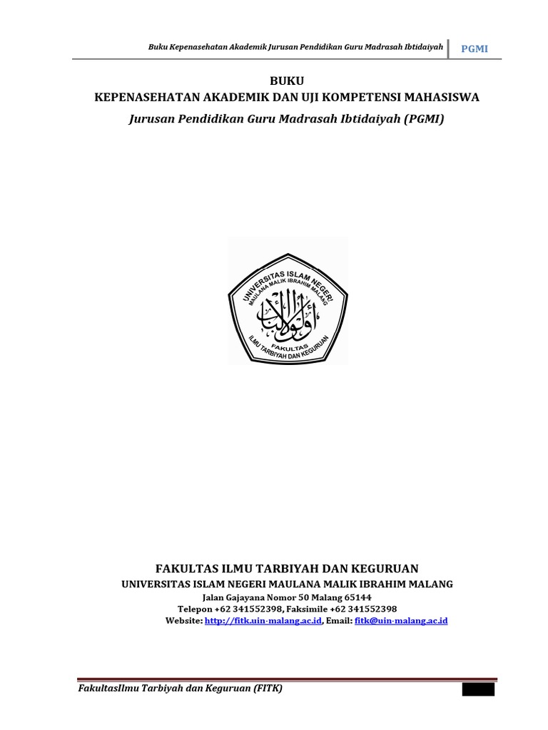 BUKU Kepenasehatan Akademik PGMI PDF | PDF