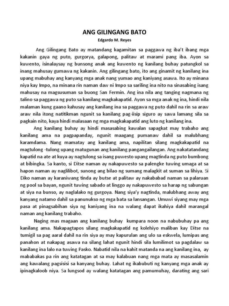 Ang Gilingang Bato | PDF