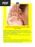 Tipos de Escucha | PDF | Atención | Empatía