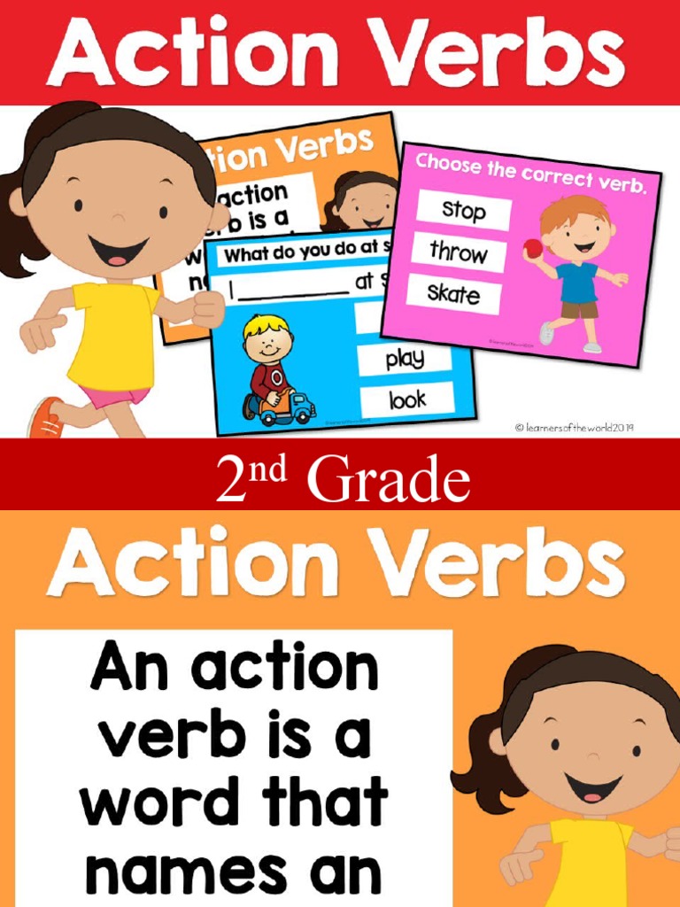 Action Verbs Power Point LK1 L11 | PDF