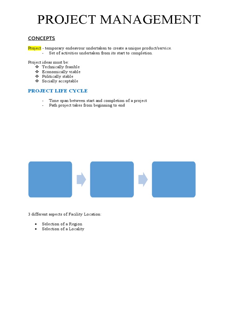 Project Management Concepts Overview | PDF