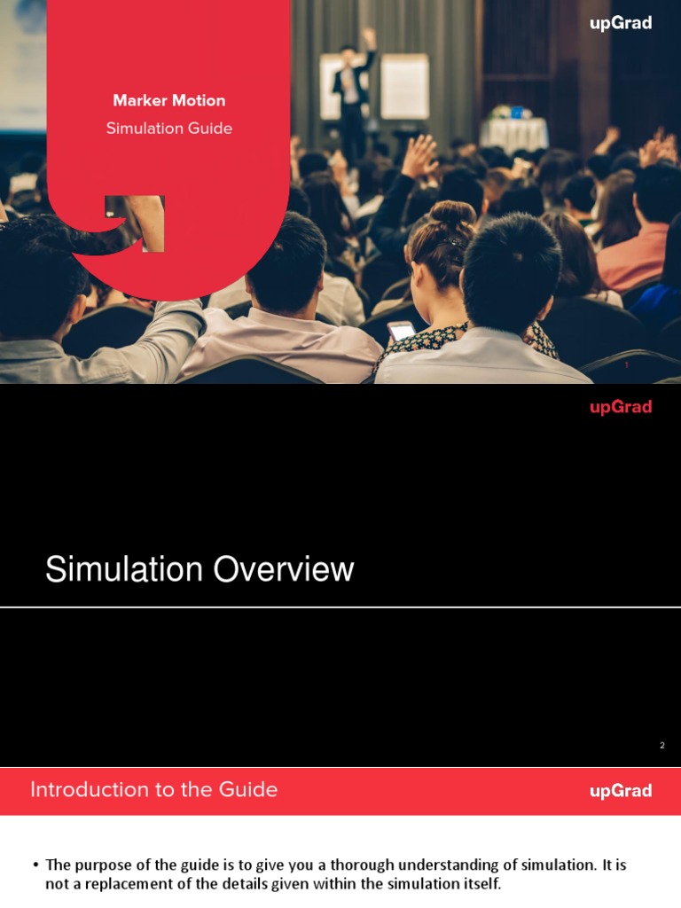 Marker Motion Sim Guide v5 PDF | PDF | Gross Margin | Marketing