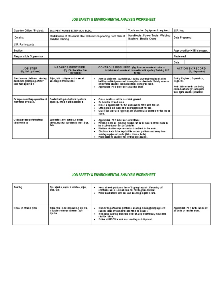 JSA Rectification of Structural Steel Columns Supporting Roof Slab of ...