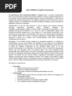 Mini - Mental State Examination (MMSE) | PDF | Dementia | Neurology