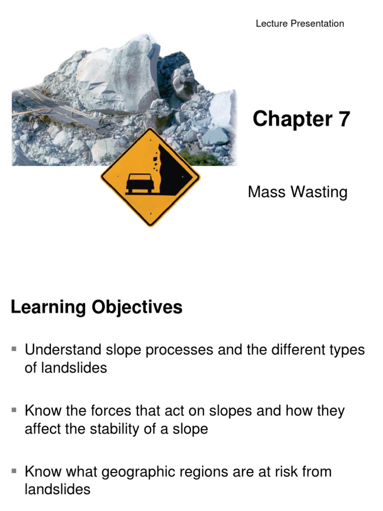 07 Mass Wasting | PDF | Landslide | Erosion