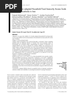 Household Food Insecurity | PDF | Food Security | Questionnaire