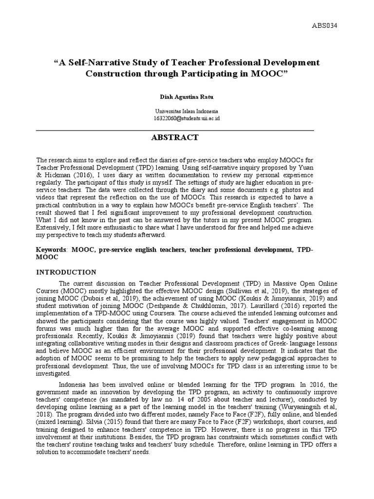 ICOLTEC 2020 - Full Paper Template | PDF | Massive Open Online Course ...