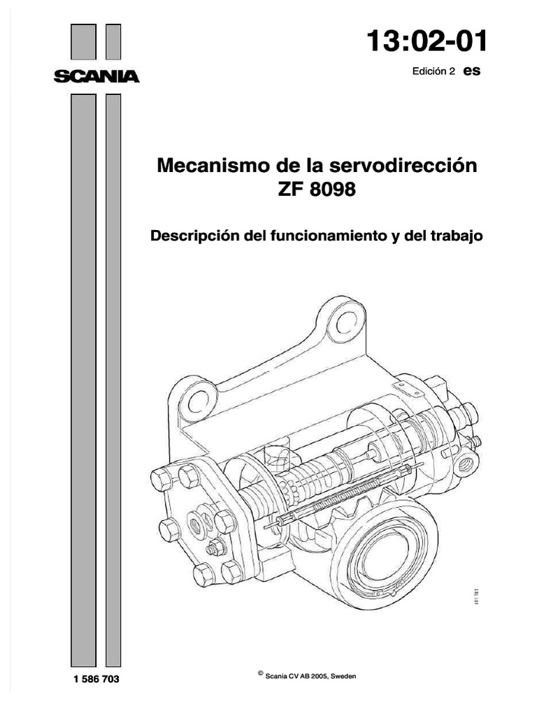 Caja de Dirección ZF 8098 | PDF | Eje | Tornillo