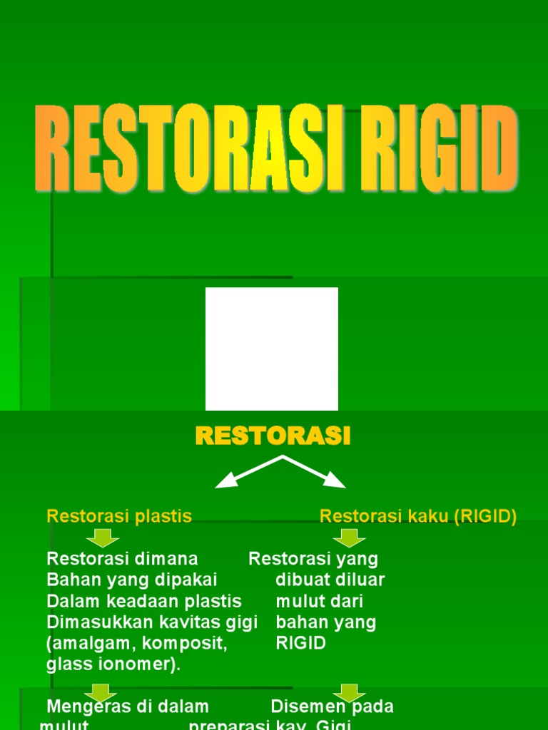 Jenis dan Teknik Restorasi Gigi | PDF | Griya & Taman
