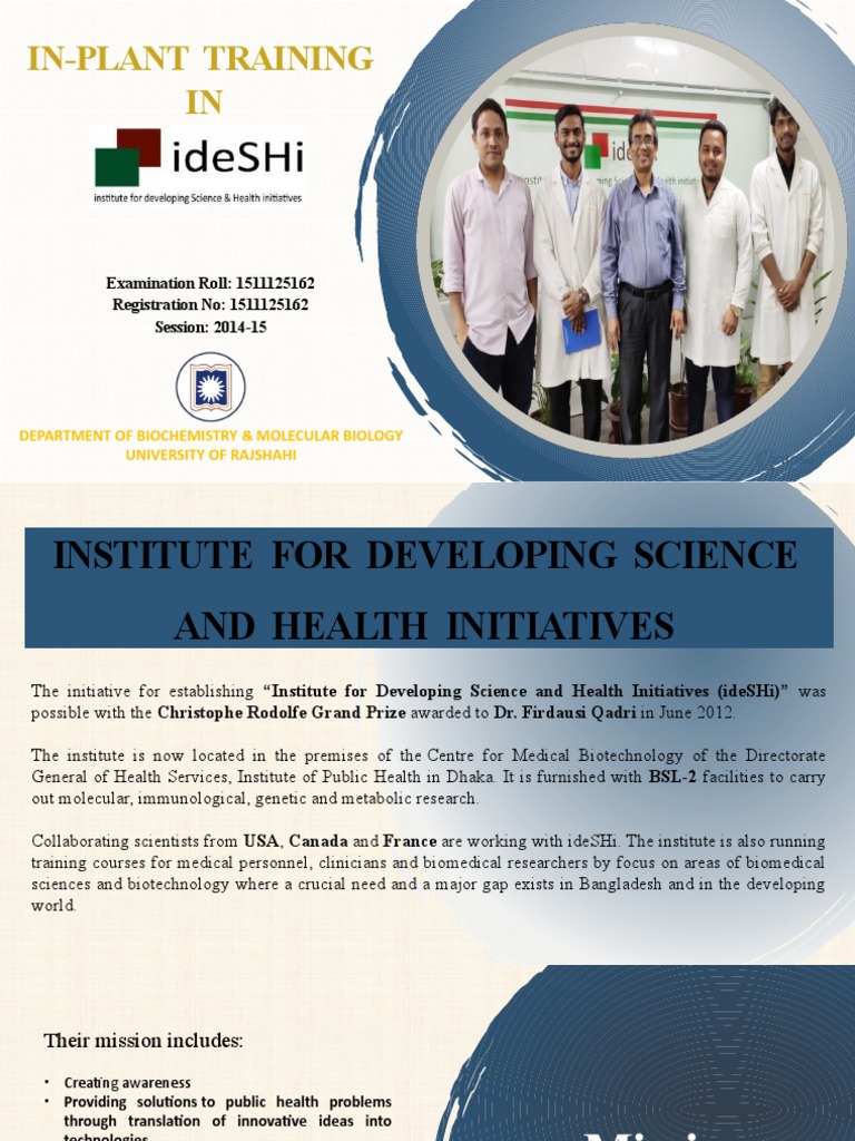 In-Plant Training Program | PDF | Polymerase Chain Reaction | Gel Electrophoresis