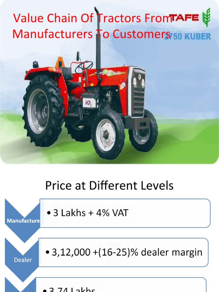 Value Chain of Tractors From Manufacturers To Customers | PDF | Sales ...
