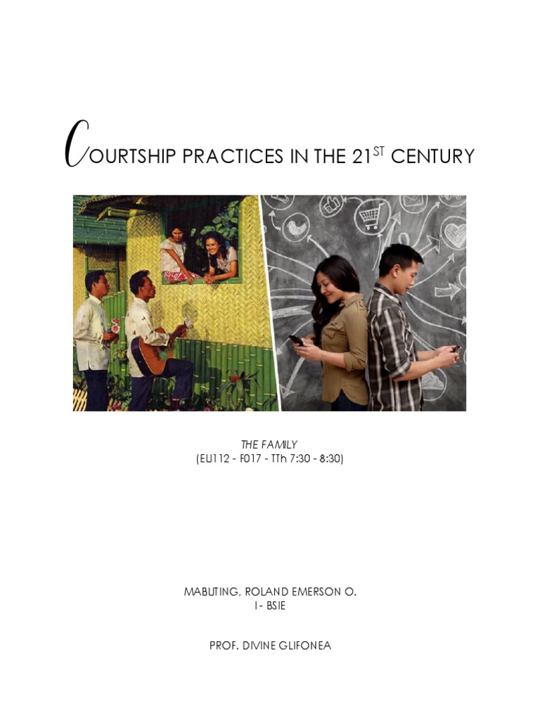 Modern Courtship Practices Today | PDF | Tinder (App) | Courtship