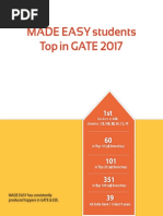 GATE Toppers Marks Vs Rank | PDF