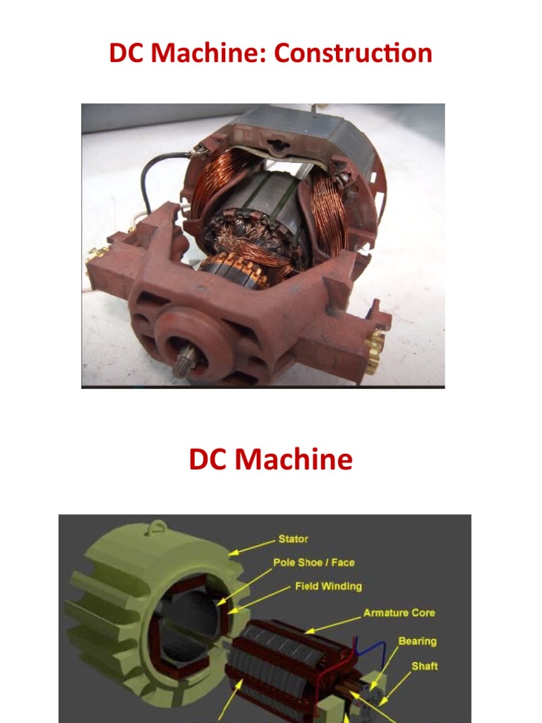 DC Machine Construction Overview | PDF | Power (Physics) | Electromagnetism