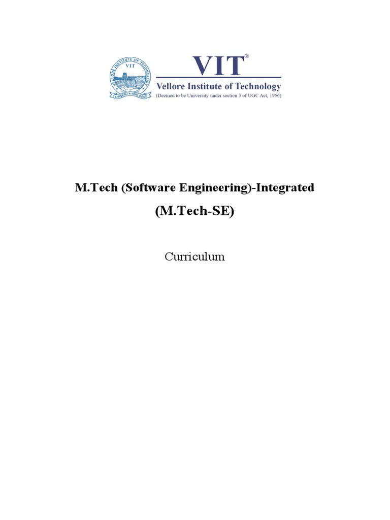 M.TechSE - Curriculum and Syllabus 2020-21 | PDF | Relational Model ...