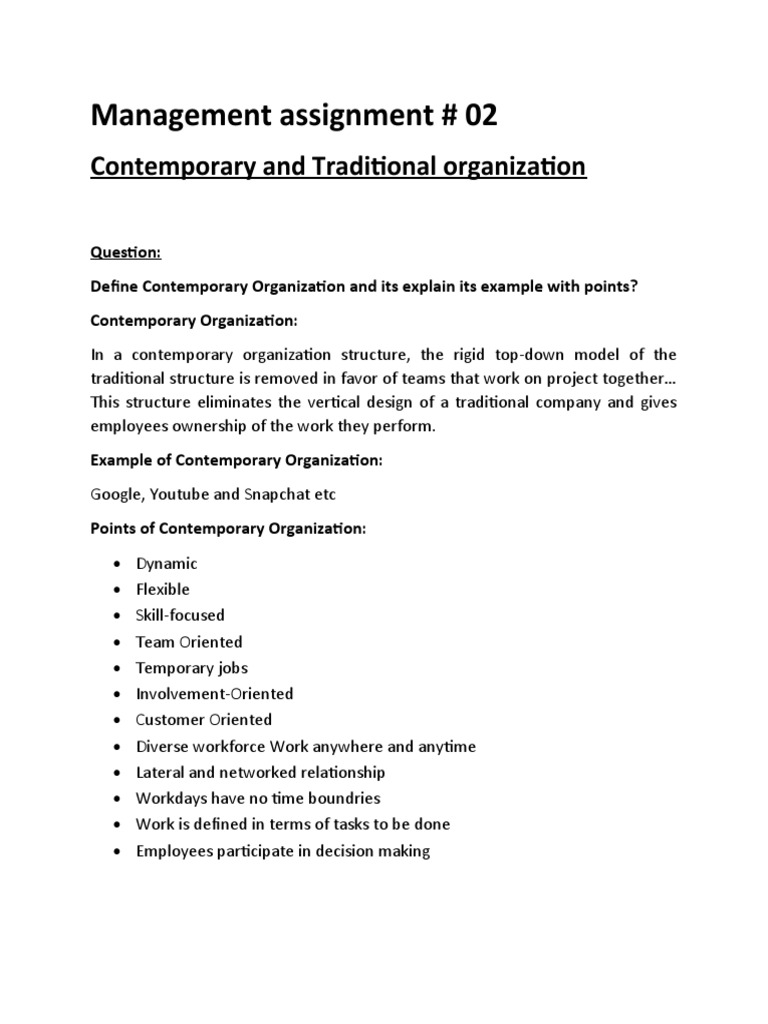 Management Assignment 2 | PDF | Organizational Structure | Hierarchy