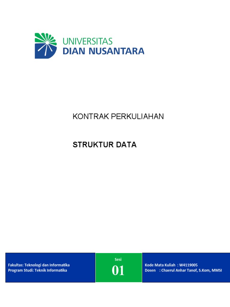Contoh Template Mata Kuliah | PDF