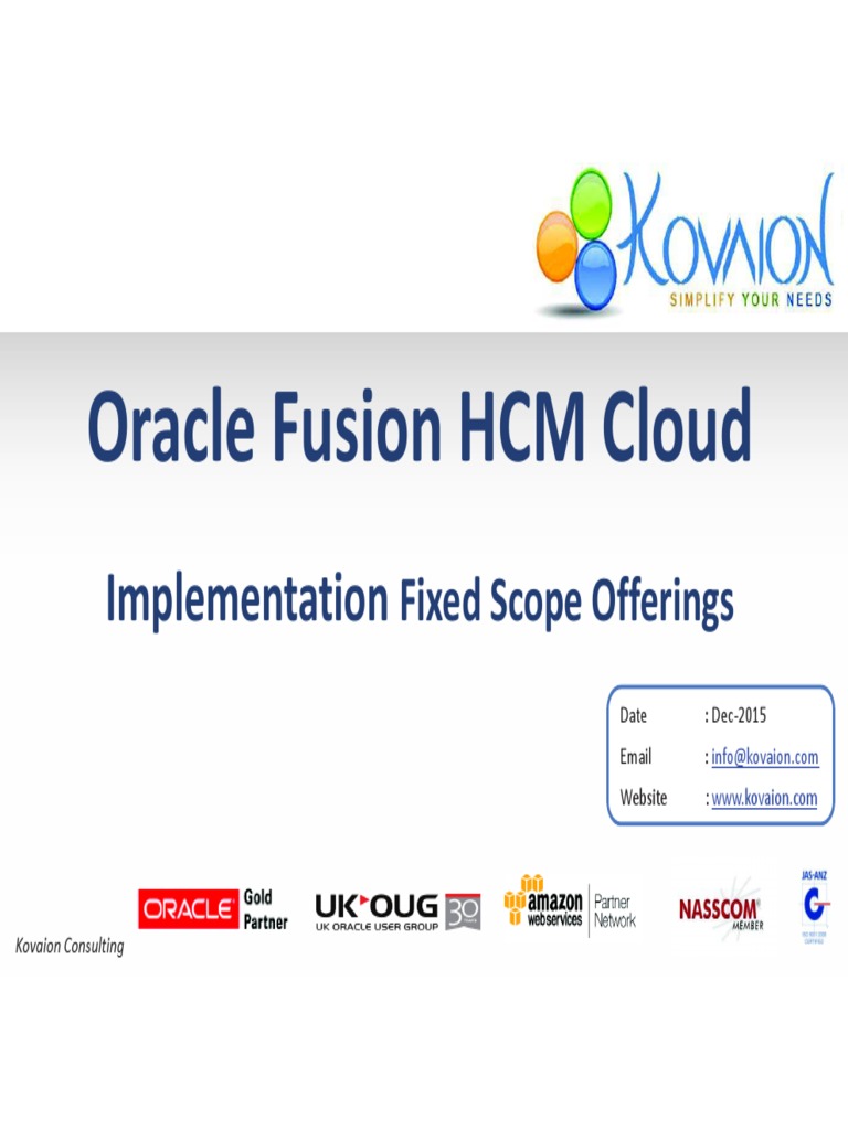 Oracle Fusion HCM Cloud: Implementation | PDF | Oracle Corporation ...