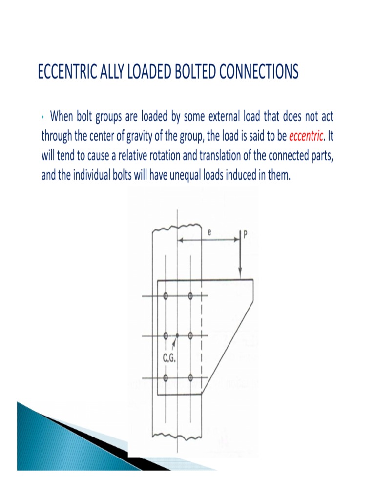 Eccentrically Loaded Bolted Connections Design | PDF | Screw | Stress ...