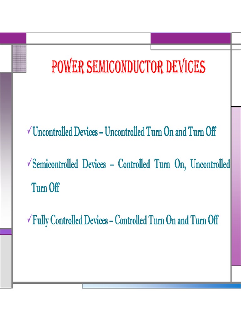 Power Semiconductor Devices | PDF | Technology & Engineering