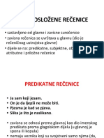 ZAVISNOSLOŽENE REČENICE - Tablica | PDF