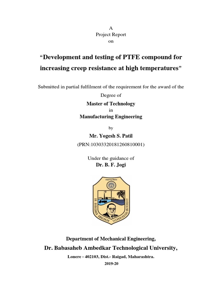 M Tech Projects - Engineering Project REPORT | PDF | Silicon Dioxide ...