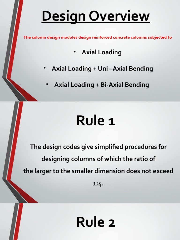Prokon Geek Tutorial 13 Rectangular Column Design Notes | PDF