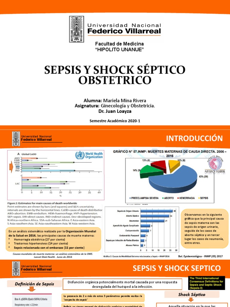 Sepsis Obstétrica: Causas y Manejo | PDF | Septicemia | Muerte materna