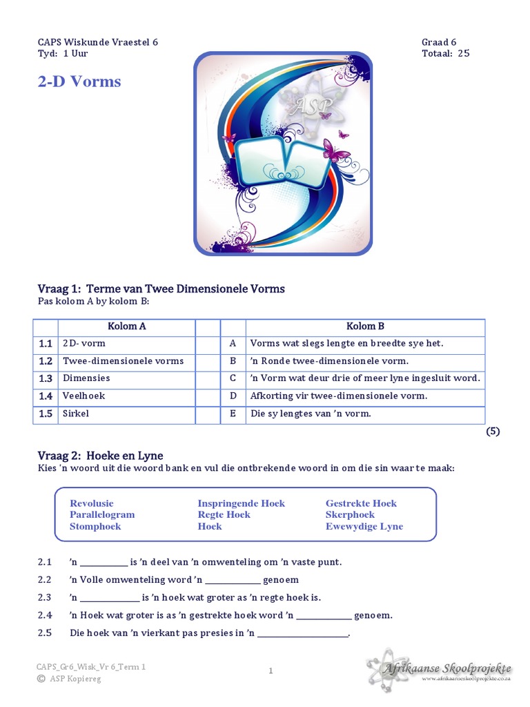 CAPS Gr6 Wisk Vr06 Term1 82130 | PDF