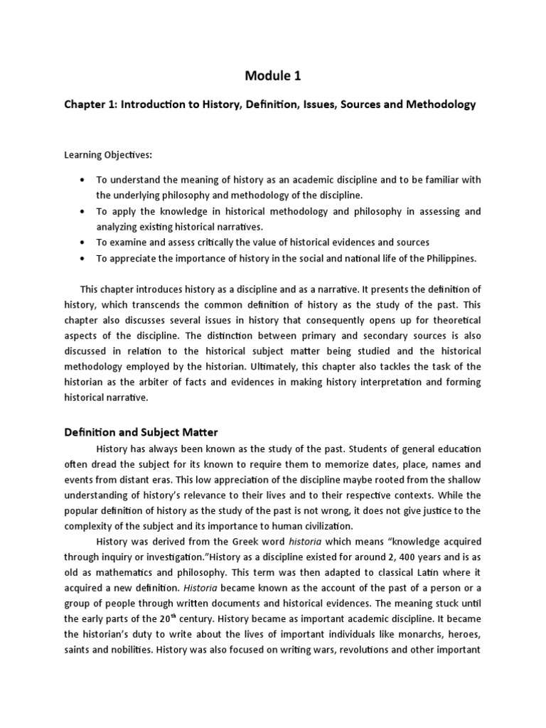 An Introduction to the Study of History: Defining the Discipline ...