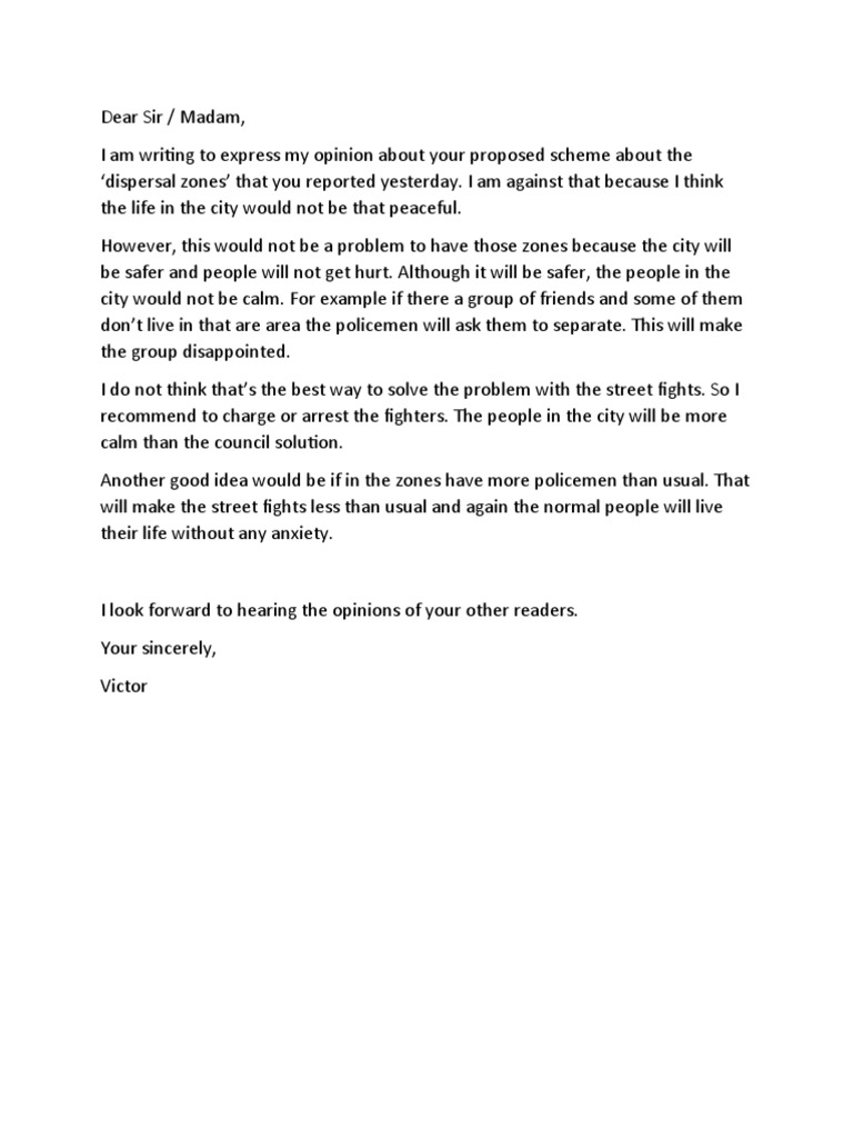 Newspaper Expressing Letter | PDF