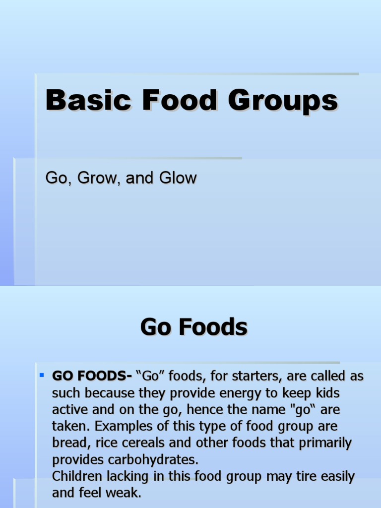 HEALTH - Basic Food Groups | Download Free PDF | Cereals | Foods