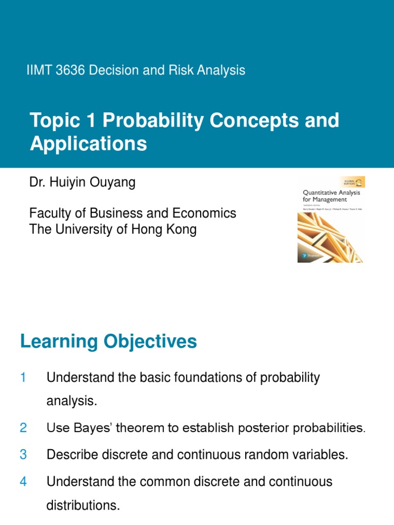 Topic01 - Probability | PDF | Probability Distribution | Random Variable