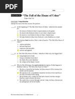 The Fall of The House of Usher Answer Key | PDF | Vocabulary | Learning